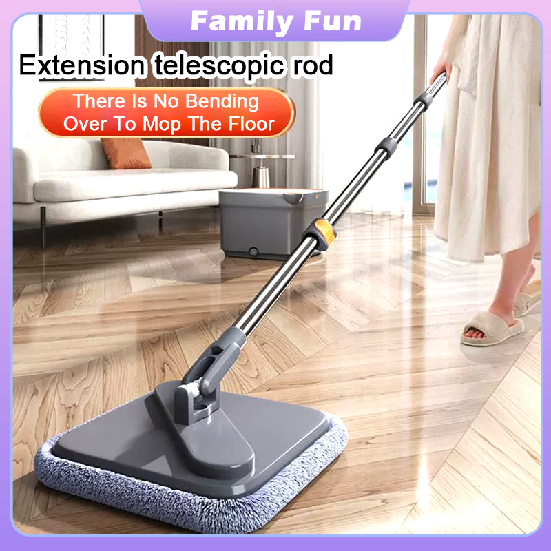 Spin Mop Flat Mop Set Bucket Magic Rotating Mop Lazy Mops Hand Wash ...