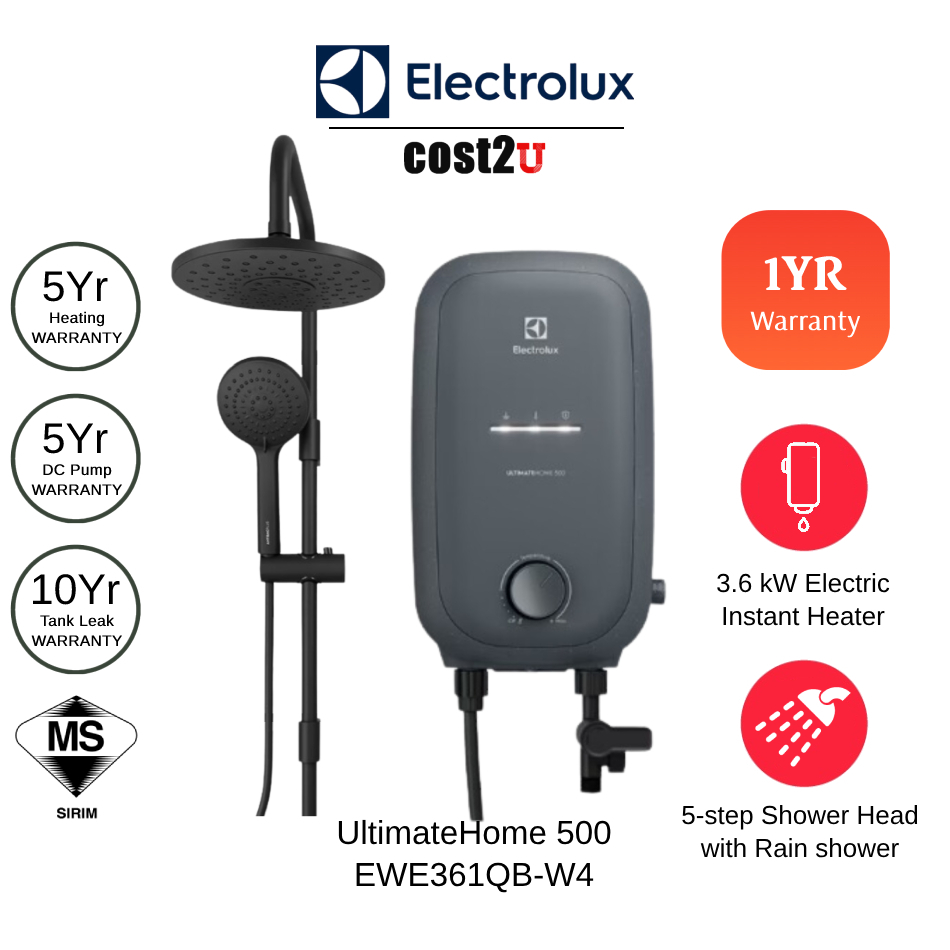 Electrolux UltimateHome 500 Electric Instant Water Heater (DC Pump ...