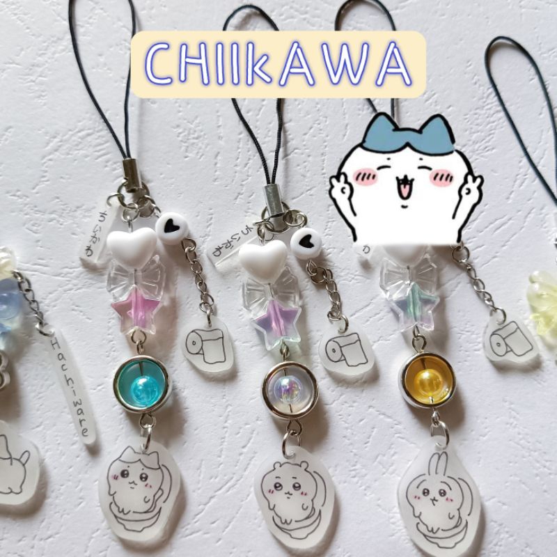 【PuCa】CHIIKAWA phone charms/keychain/cute/aesthetic/anime/funny/poop ...