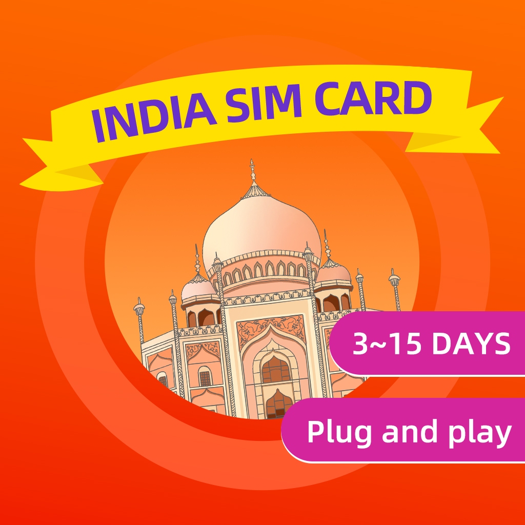 Kad SIM Pelancongan India - Data 4G/5G Kelajuan Tinggi INDIA Travel Sim ...