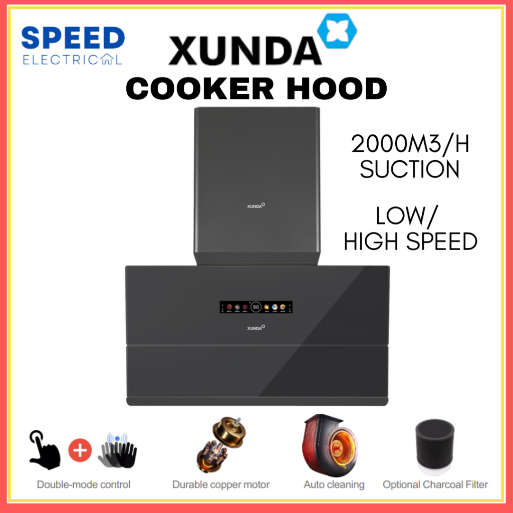 XUNDA COOKER HOOD SC2017 2000M3/H SUCTION POWER COOKING HOOD 抽油烟机 RANGE HOOD | Shopee Malaysia