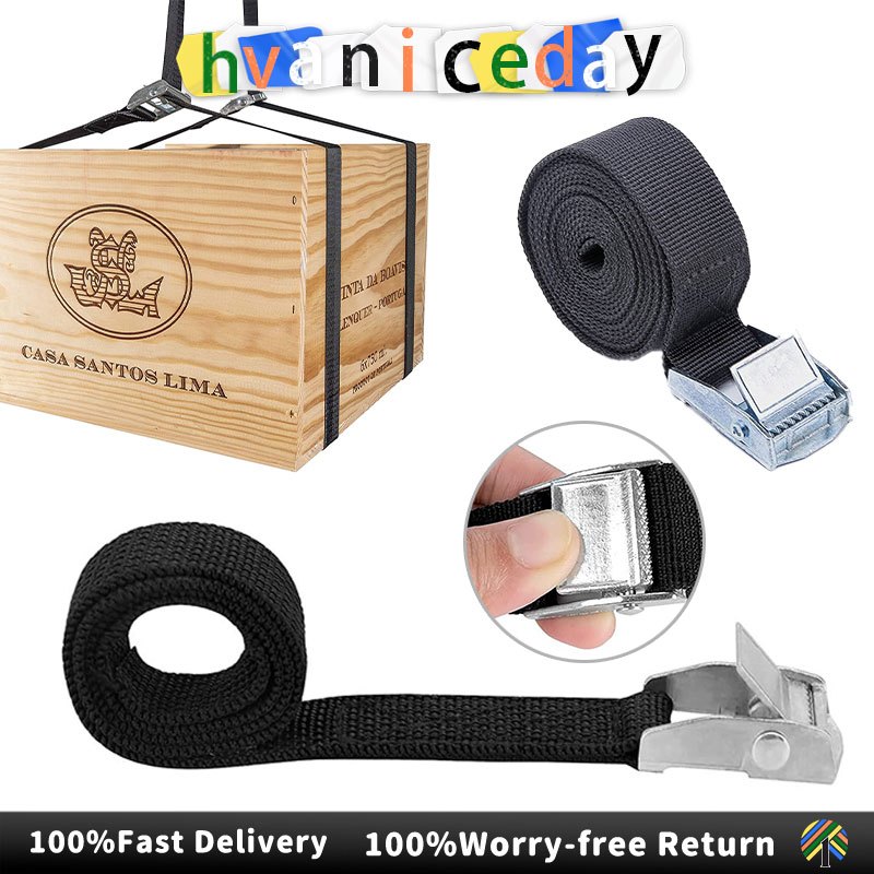 2.5/6 M Cargo Rope Adjustable Buckle Tie Down Belt Strong Ratchet ...