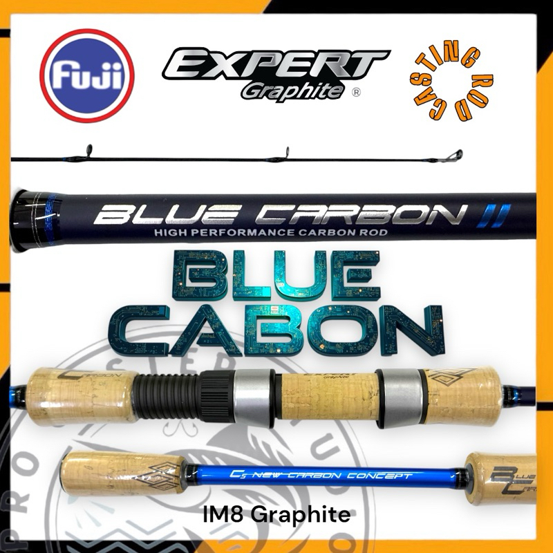 NEW 2021 Expert Graphite Blue Carbon II 2 Baitcasting & Spinning ...