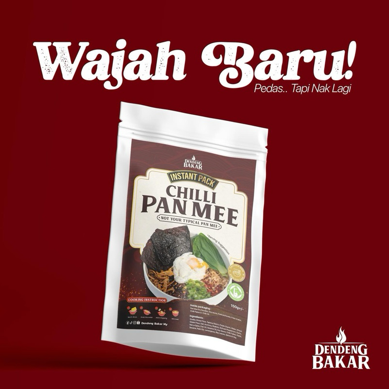 【Halal】Dry Chilli Pan Mee / Mee Pedas Cili Pan mee Dendeng Bakar ...