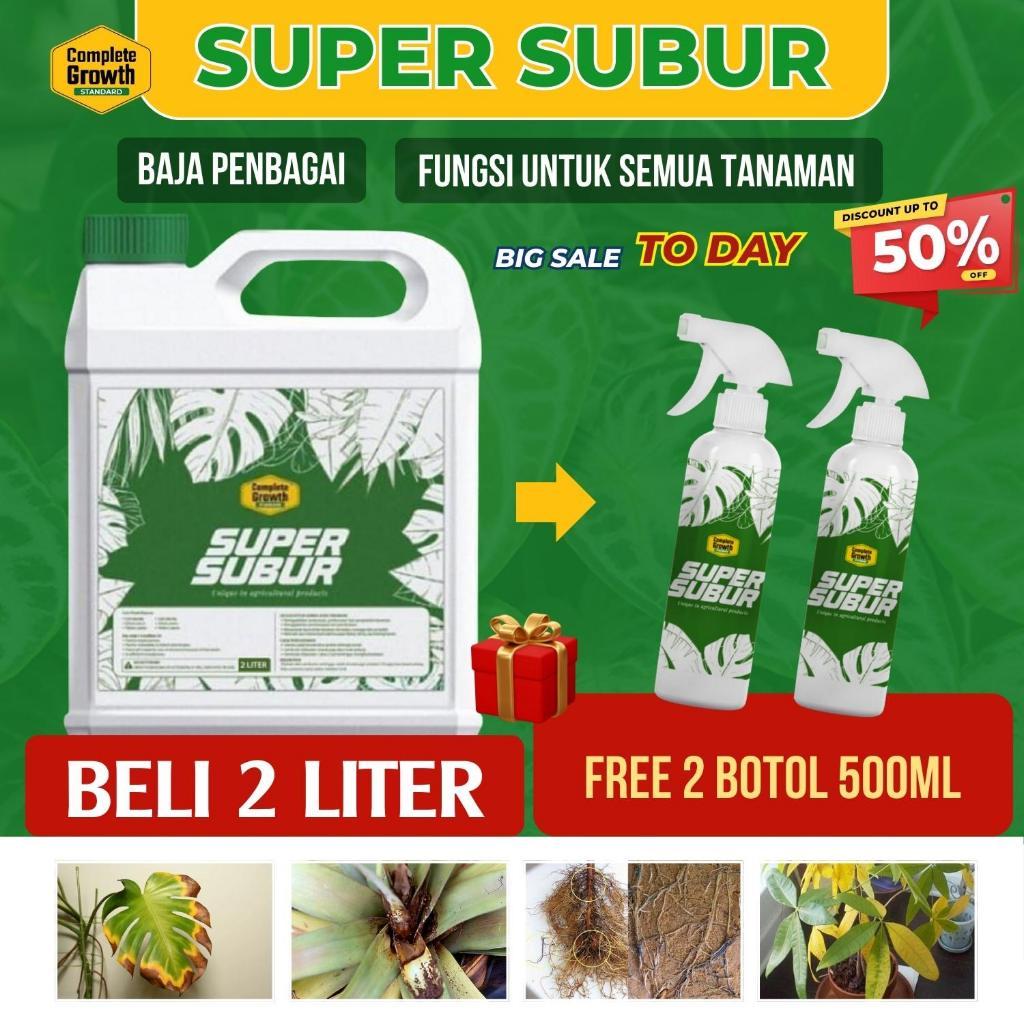 Baja Super Subur [READY STOCK] Beli 1 botol 2L Free 2 botol 500ml | Shopee Malaysia