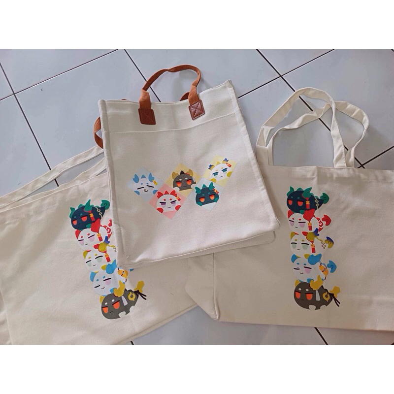 FISH NUGGET (Artist : SY509) Arknights Dragon Bean Tote Bags | Shopee ...