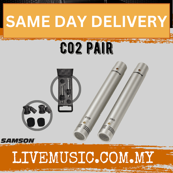 Samson C02 - Stereo Small-diaphragm Pencil Cardioid Condenser ...