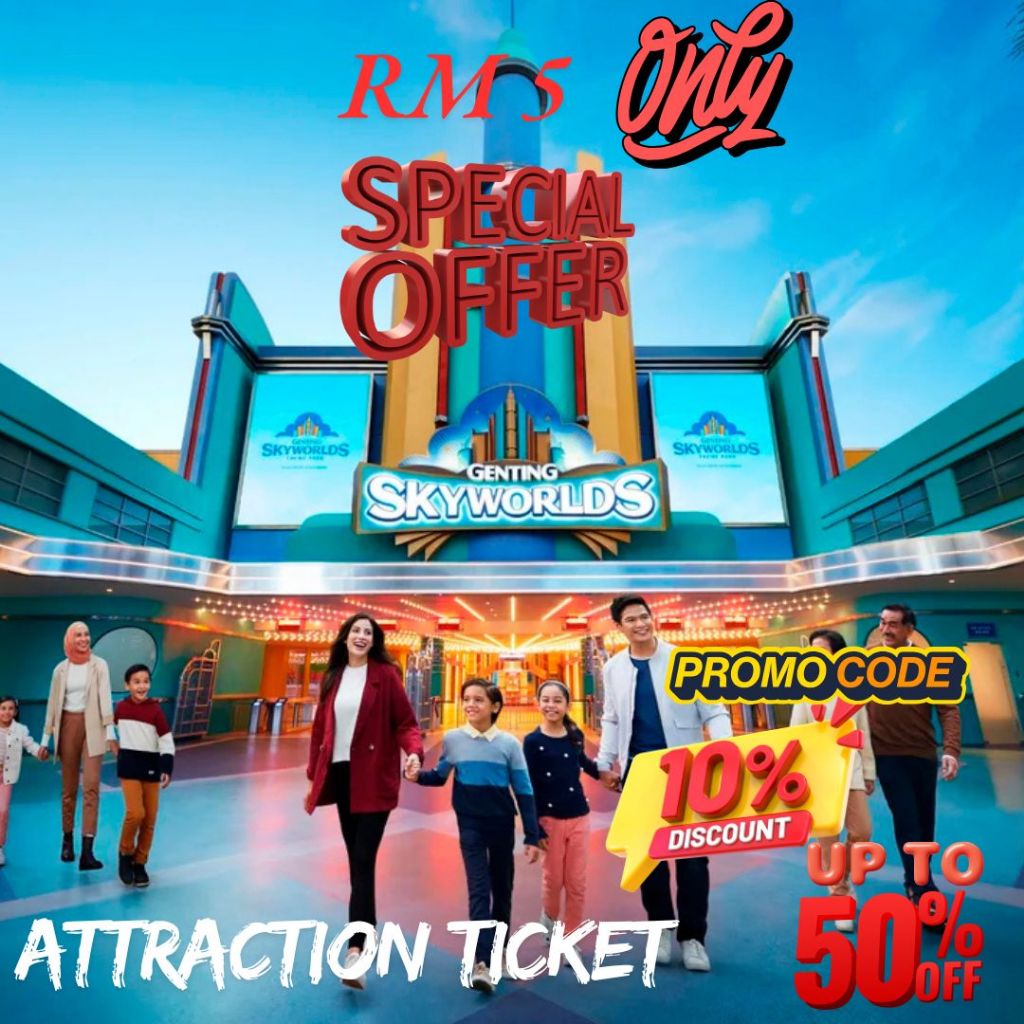 Genting SkyWorlds - One Day Ticket PROMO CODE | Shopee Malaysia