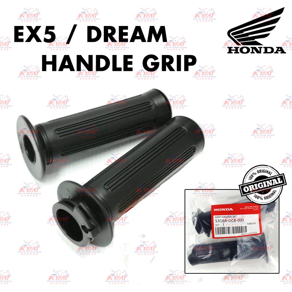 HONDA EX5 /DREAM Handle Grip Set [100% Original] Getah Throttle Grip ...