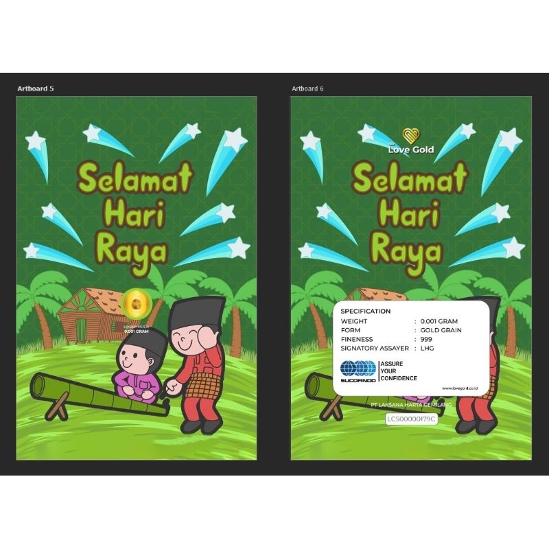 LIMITED EDITION HARI RAYA GOLD BAR 0.001g EMAS 999 | Shopee Malaysia