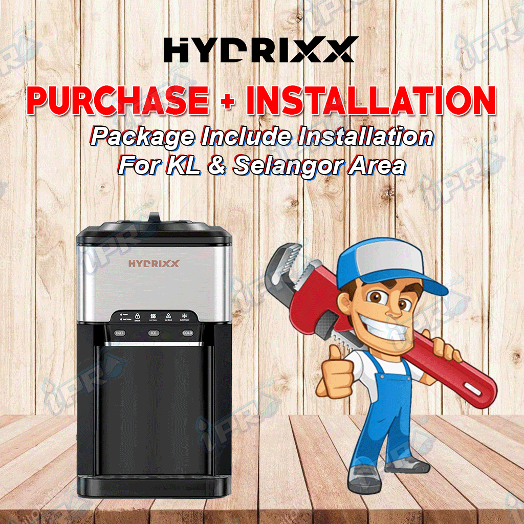 HYDRIXX 3 in 1 Ice Maker Countertop Hot & Cold Water Dispenser HIC-20 ...