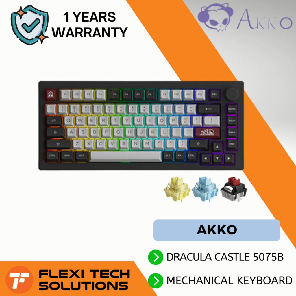 Flexi Tech Akko Dracula Castle 5075B Plus Mechanical Keyboard - Akko V3 ...