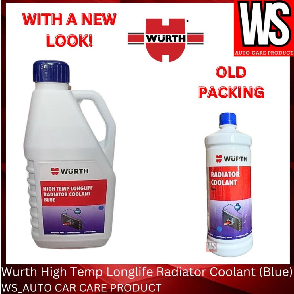 WURTH High Temp Longlife Radiator Coolant (Red) (Green) (Blue) | Shopee ...