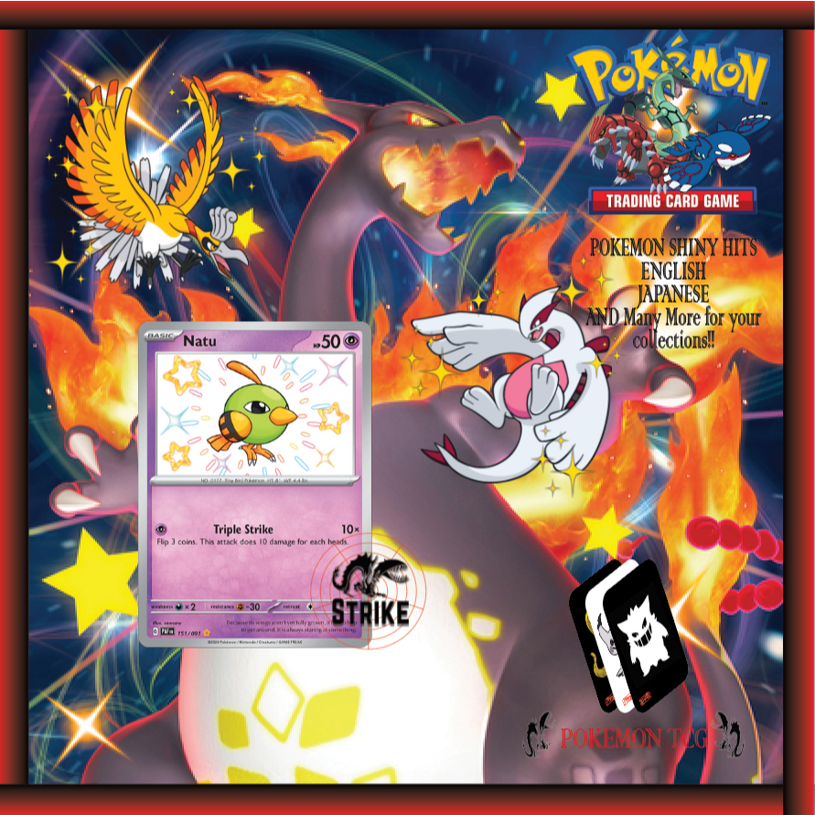 Shiny Pokemon Natu 151/091 Paldean Fates SV4.5 PTCG | Shopee Malaysia