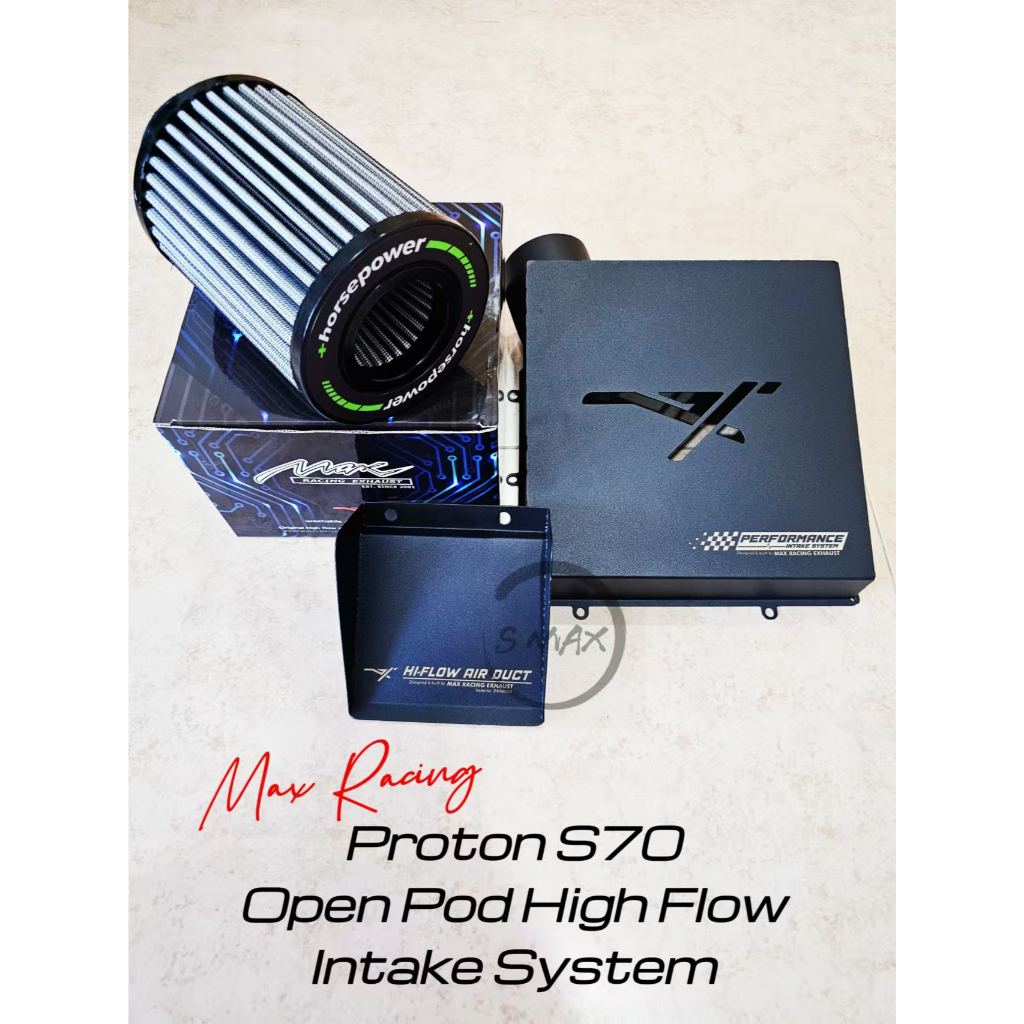 Max Racing Proton S70 Open Pod High Flow Air Filter Intake System ...
