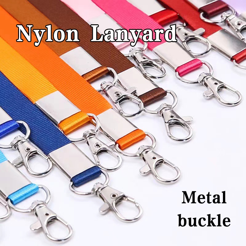 Nylon Lanyard Thick 15mm x 45cm with Metal Hook Clip Board Work ID Lace ...