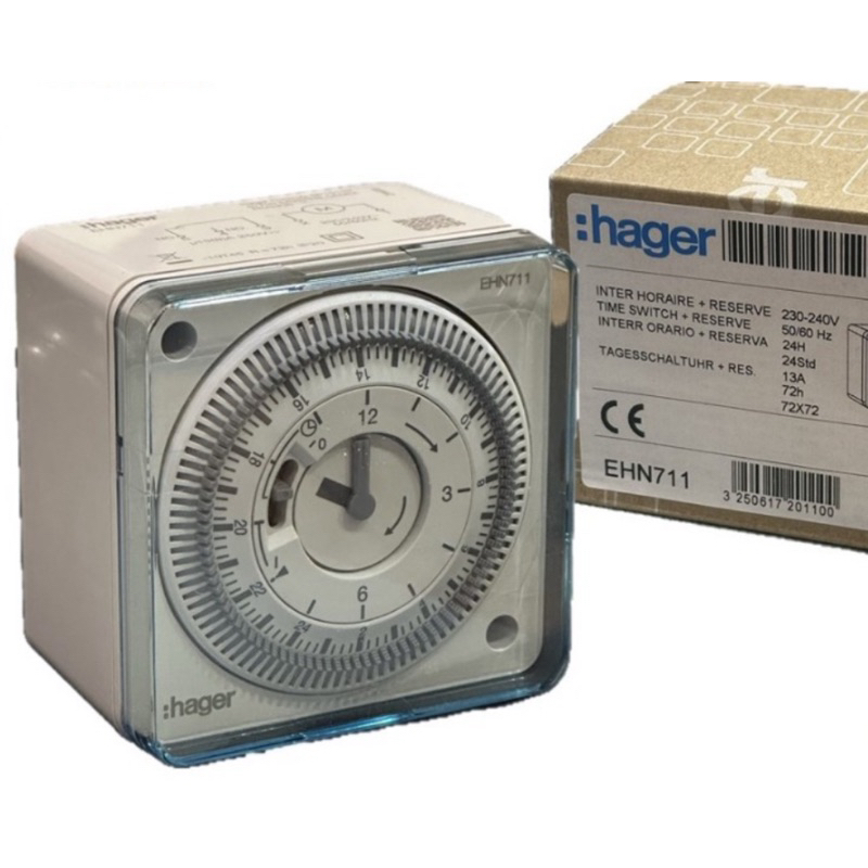 [Original] Hager EHN711 24 Hours Timer Switch | Shopee Malaysia
