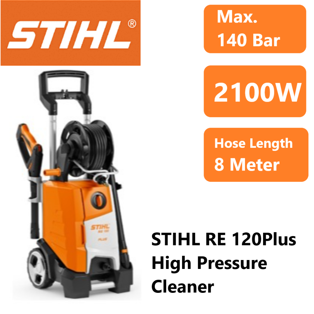 STIHL RE120 Plus HIGH PRESSURE CLEANERS WATERJET HIGH PRESSURE WASHER ...