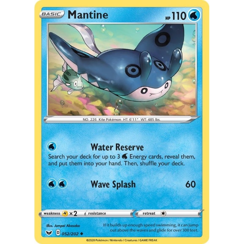 [No.226 /Mantine] Pokemon card (*not genuine product*) | Shopee Malaysia