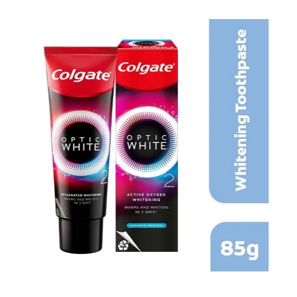 Colgate Optic White O2 Oxygen Whitening Toothpaste 85g (Exp: 05/2027 ...