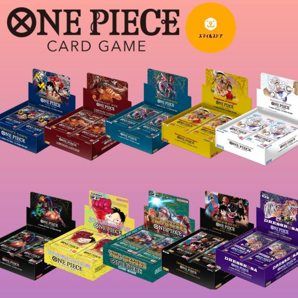 English version One Piece Trading Card Game Booster Pack Box OP01 OP02 ...