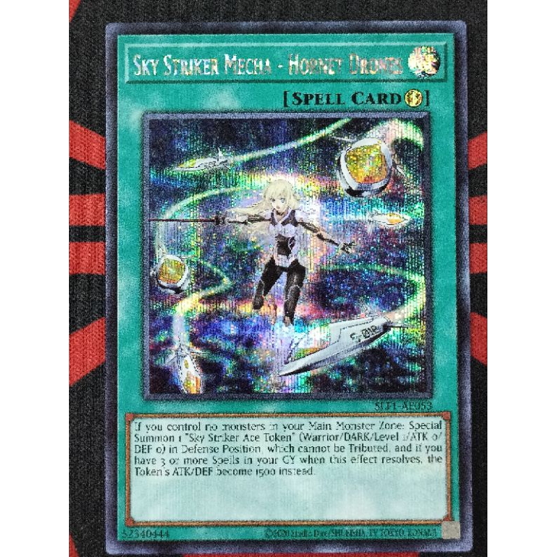 YUGIOH KONAMI SLF1-AE053 Sky Striker Mecha - Hornet Drones (Super Rare ...