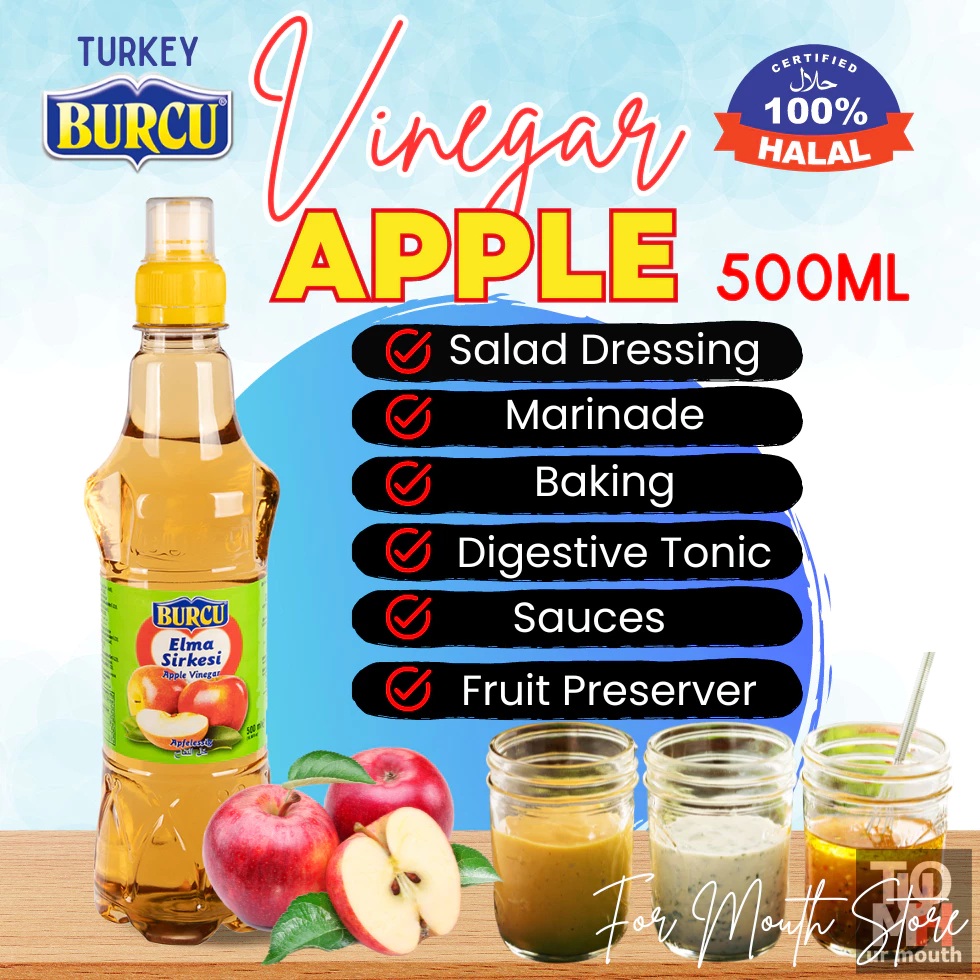 [BURCU] CUKA EPAL ORGANIK 500ml | ORIGINAL TURKISH APPLE VINEGAR 500ML ...