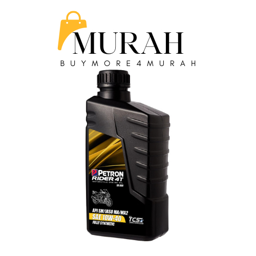 Petron Rider 4T Fully Synthetic 10W-40 Engine Oil (1L) MurahGAOGAO ...