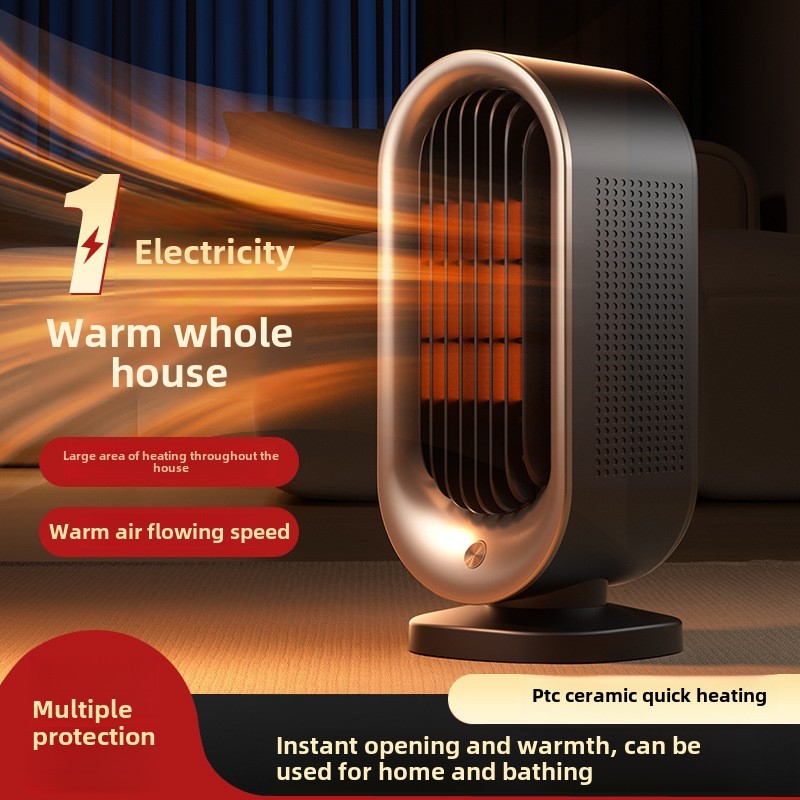 Heater Fan Desktop Warmer PTC Ceramic Mini Heater | Shopee Malaysia