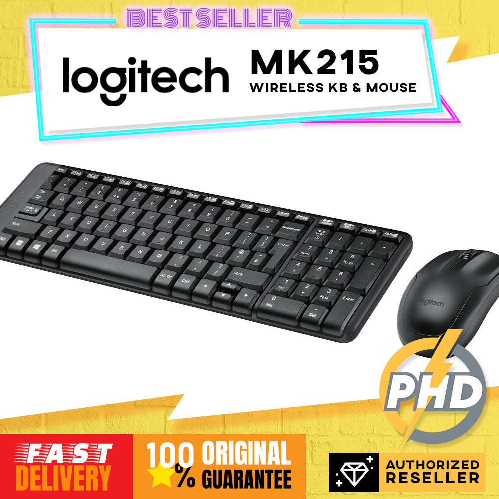 Logitech Mk215 Wireless Keyboard And Mouse Combo For Windows 2 4 Ghz Wireless Compact Design