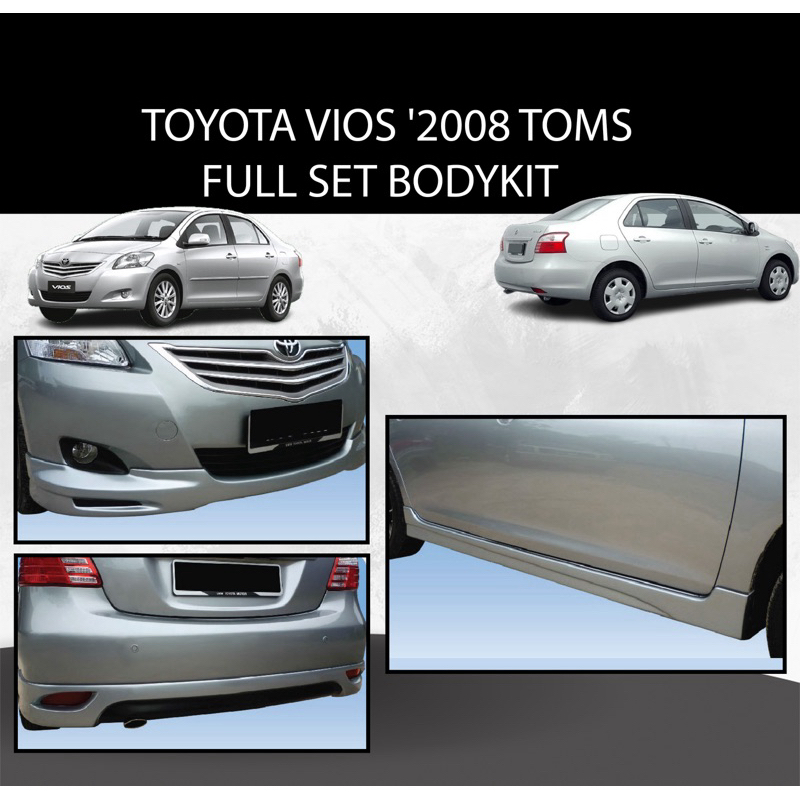 TOYOTA VIOS NCP93 2008-2012 TOMS STYLE FULL SET BODYKIT FULL SET ...