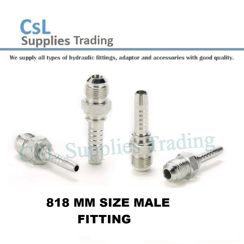 818 MM Thread 37° Cone Taper Hydraulic Fitting | Shopee Malaysia