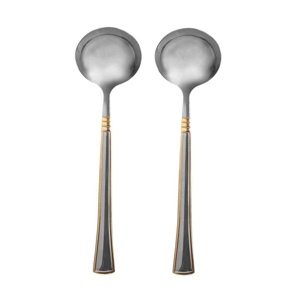 Felli Premium Stainless Steel 18/0 Gold Soup Ladle - Inspiria Gold (2 ...
