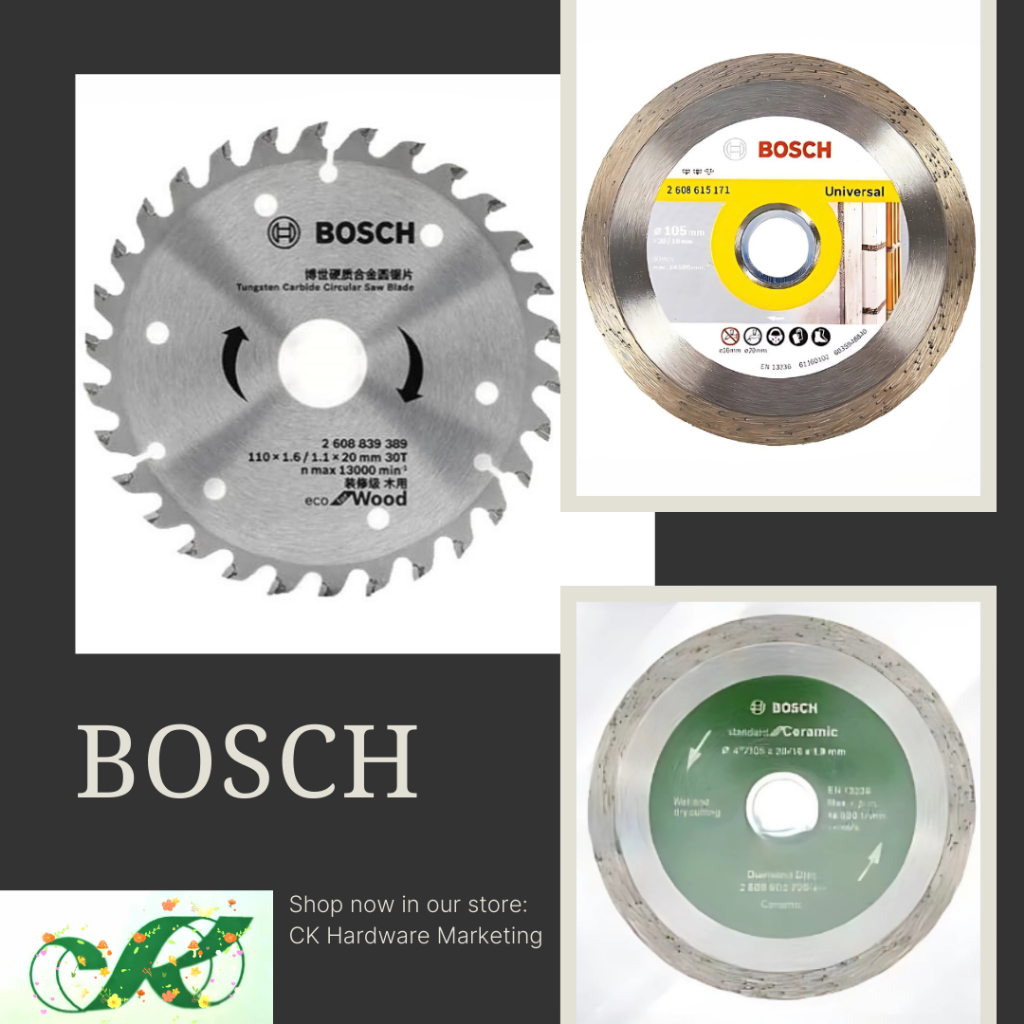 Bosch 105mm Diamond Wet Ceramic Cutting Disc Turbo Universal 4" x 40T ...