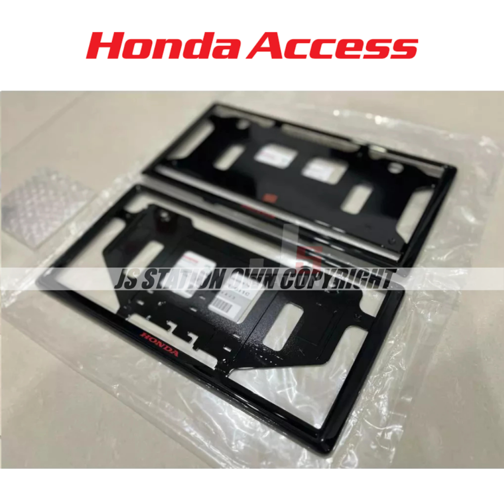 *ORIGINAL* HONDA LICENSE NUMBER PLATE FRAME BERLINA BLACK SMOKE DARK ...