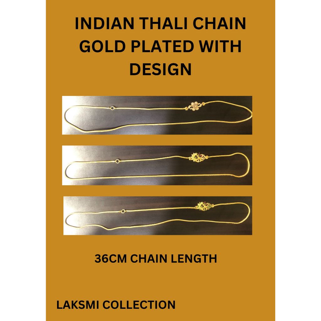 INDIAN THALI CHAIN GOLD PLATED WITH DESIGN | Shopee Malaysia