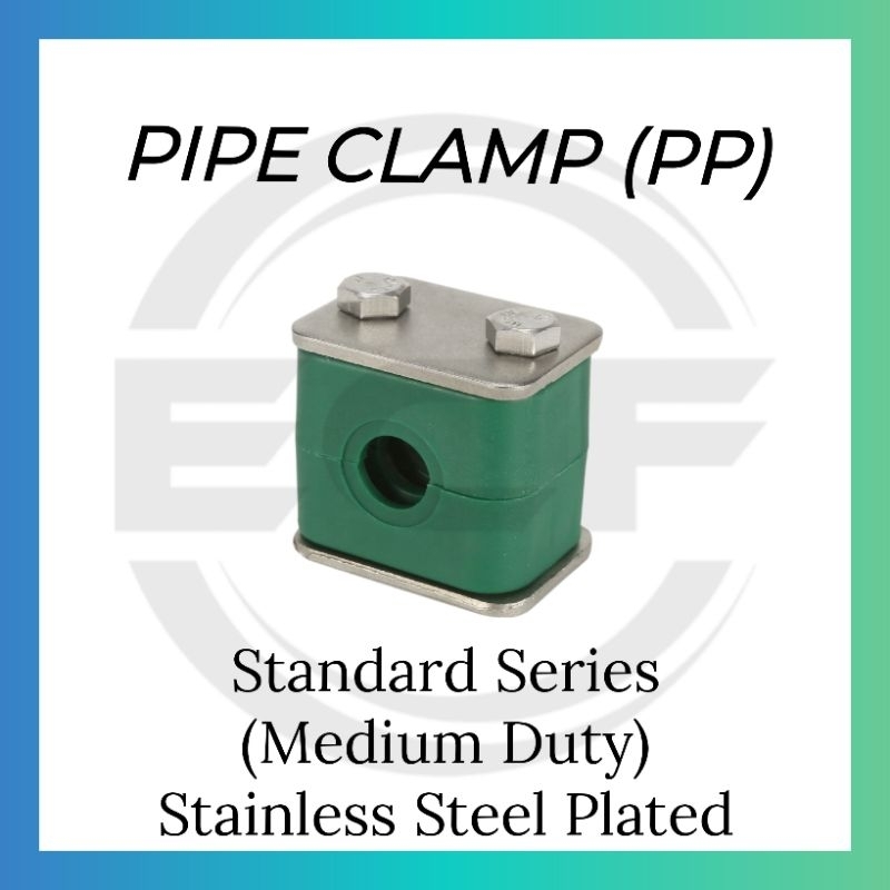 Standard Series Polypropylene (PP) pipe clamp LD 6mm-20mm (Stainless ...