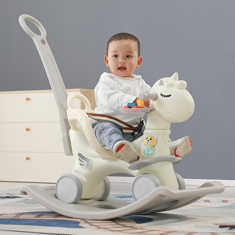 Trojan Horse Children's Rocking Horse Gift Baby Rocking Horse Trolley ...