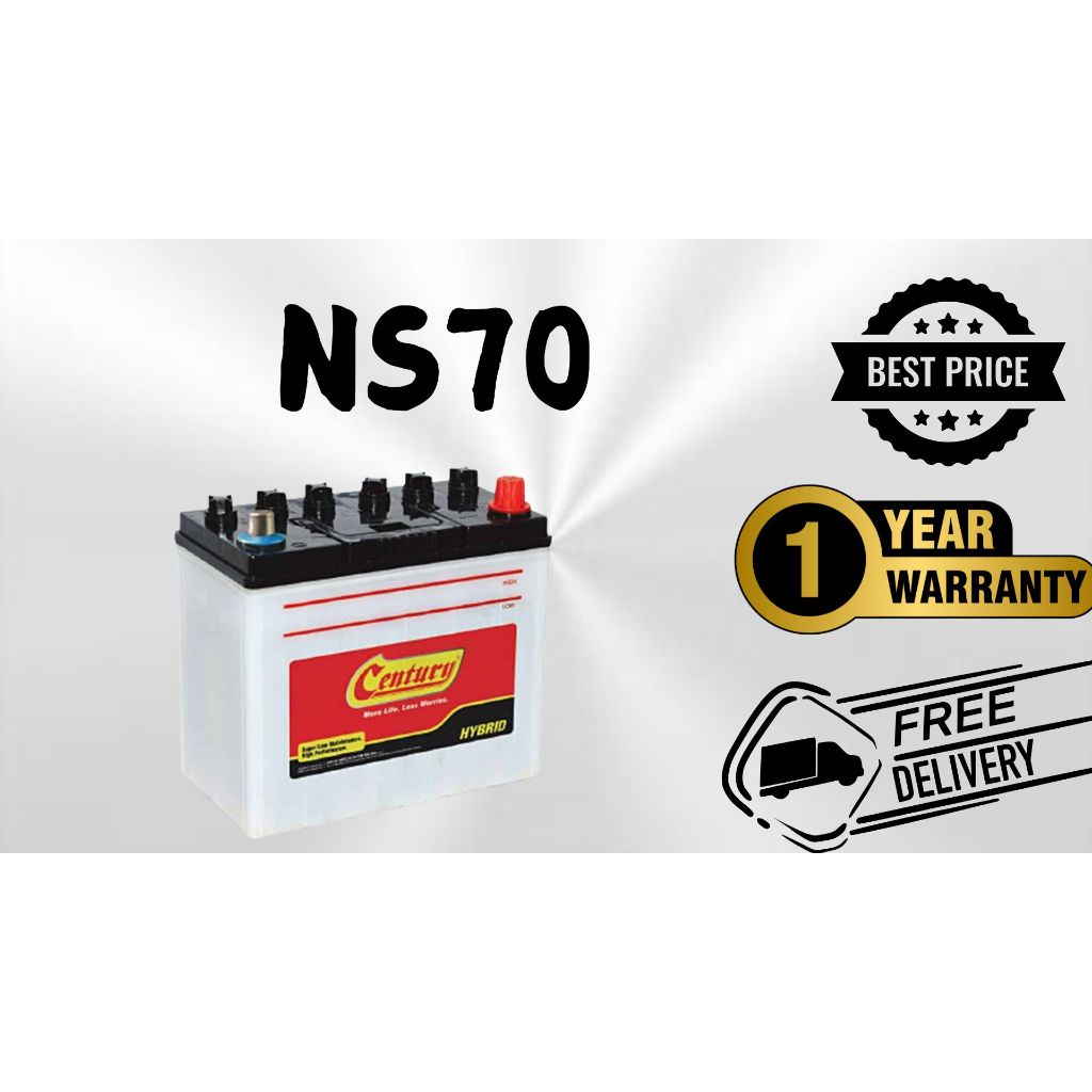 Bateri Kereta Century Hybrid Wet Ns70/70L-Proton perdana,Wira,Waja ...