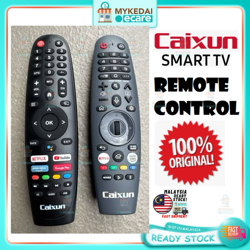Caixun Android TV Remote Control Original 100% authentic | Shopee Malaysia