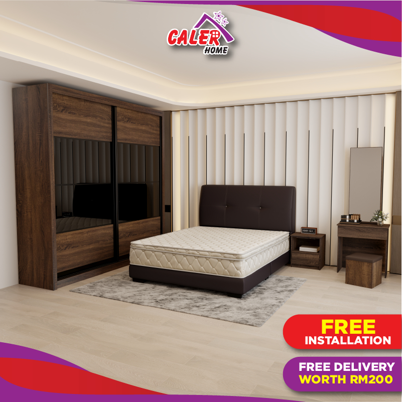 Caler Home Sava Bedroom Set [Free Installation] | Shopee Malaysia