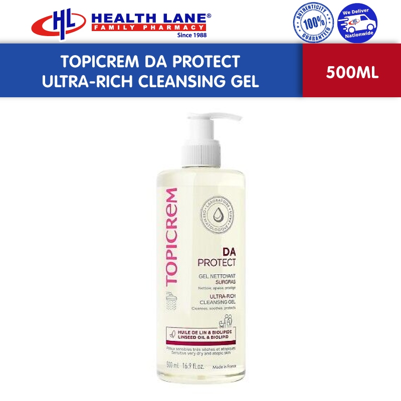 Topicrem Da Protect Ultra-Rich Cleansing Gel (500ml) | Shopee Malaysia