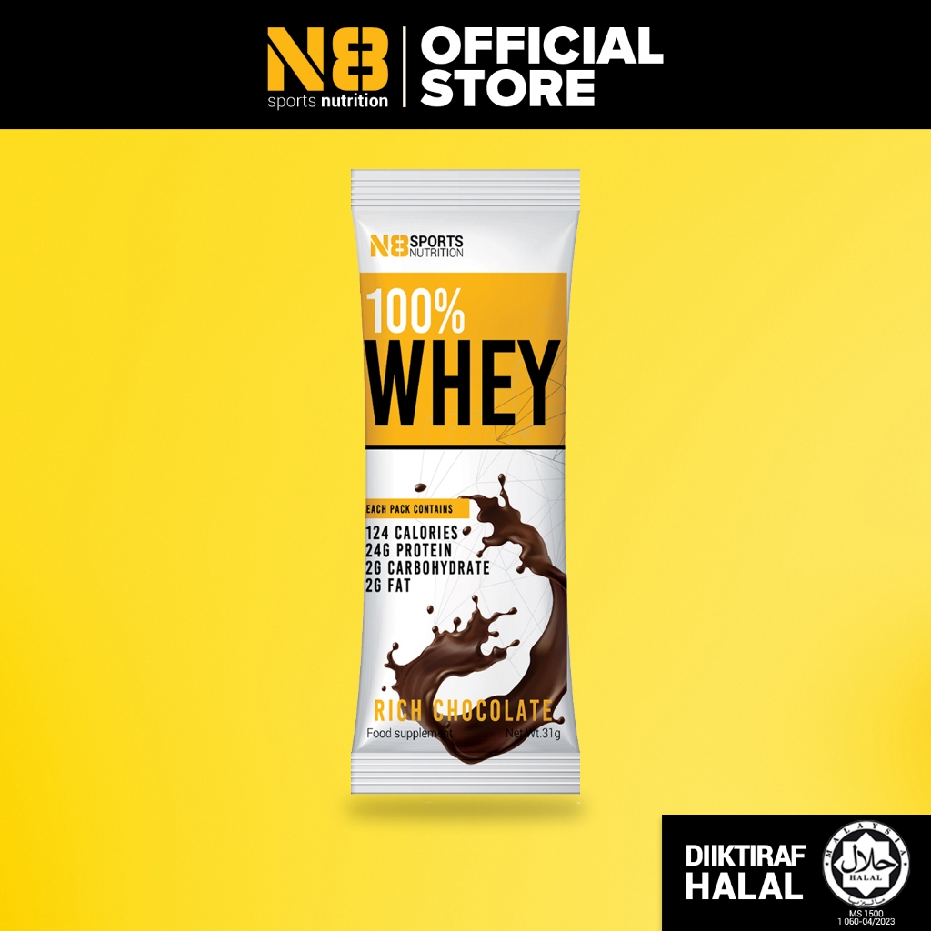 N8 100% Whey Protein Sachet | Shopee Malaysia