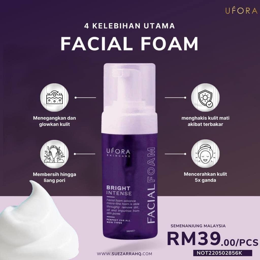 ORIGINAL ufora skincare CLEAR STOK!! sunscreen facial foam | Shopee ...