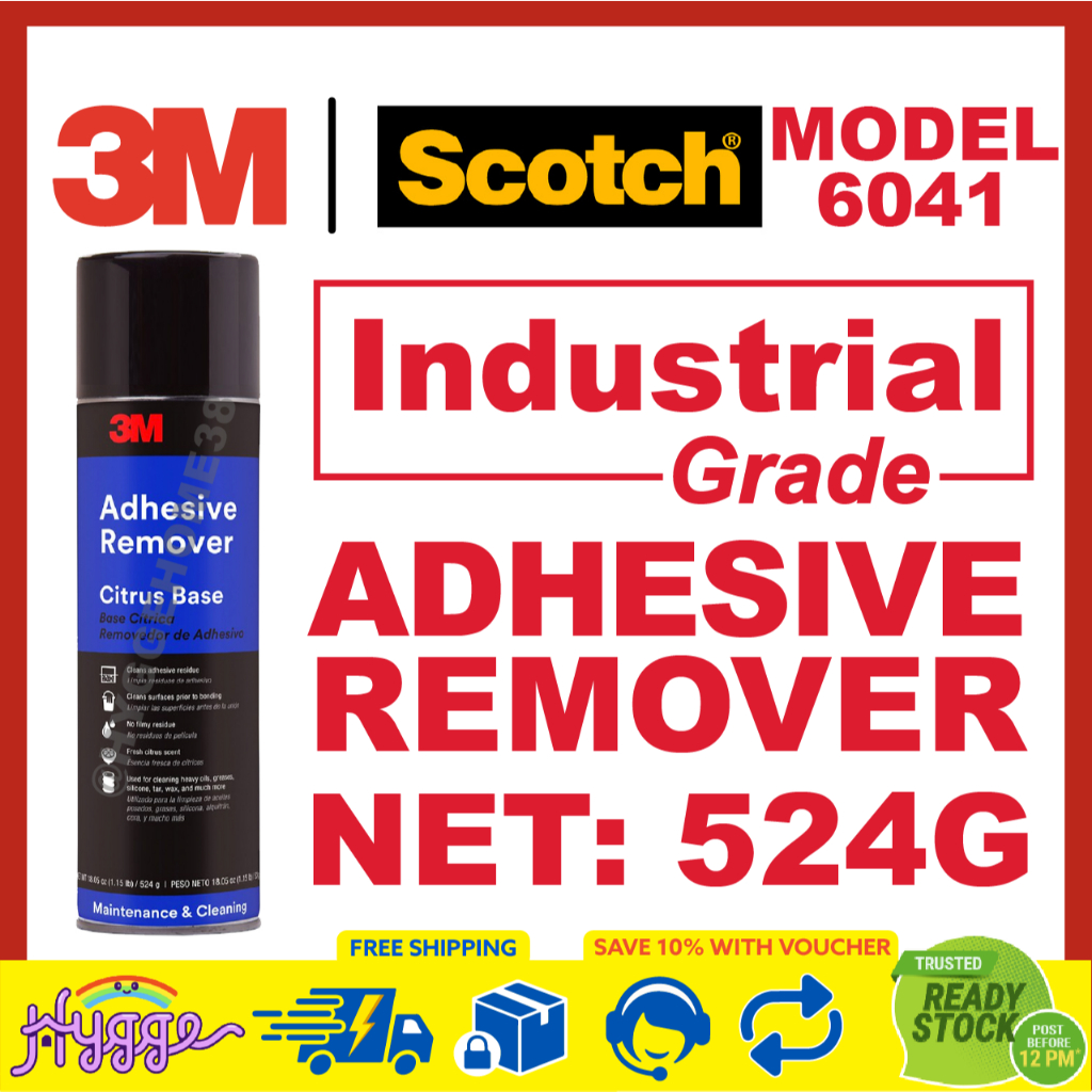 3M 6041 Adhesive Remover 524G Industrial Grade Multipurpose Oil Rust ...