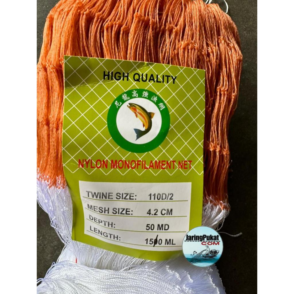 110/2 x 42MM( 1 5/8" ) X 50MD X 1510ML Pukat Jaring Udang Tiga Lapis / Cap Ikan / Good Quality ...