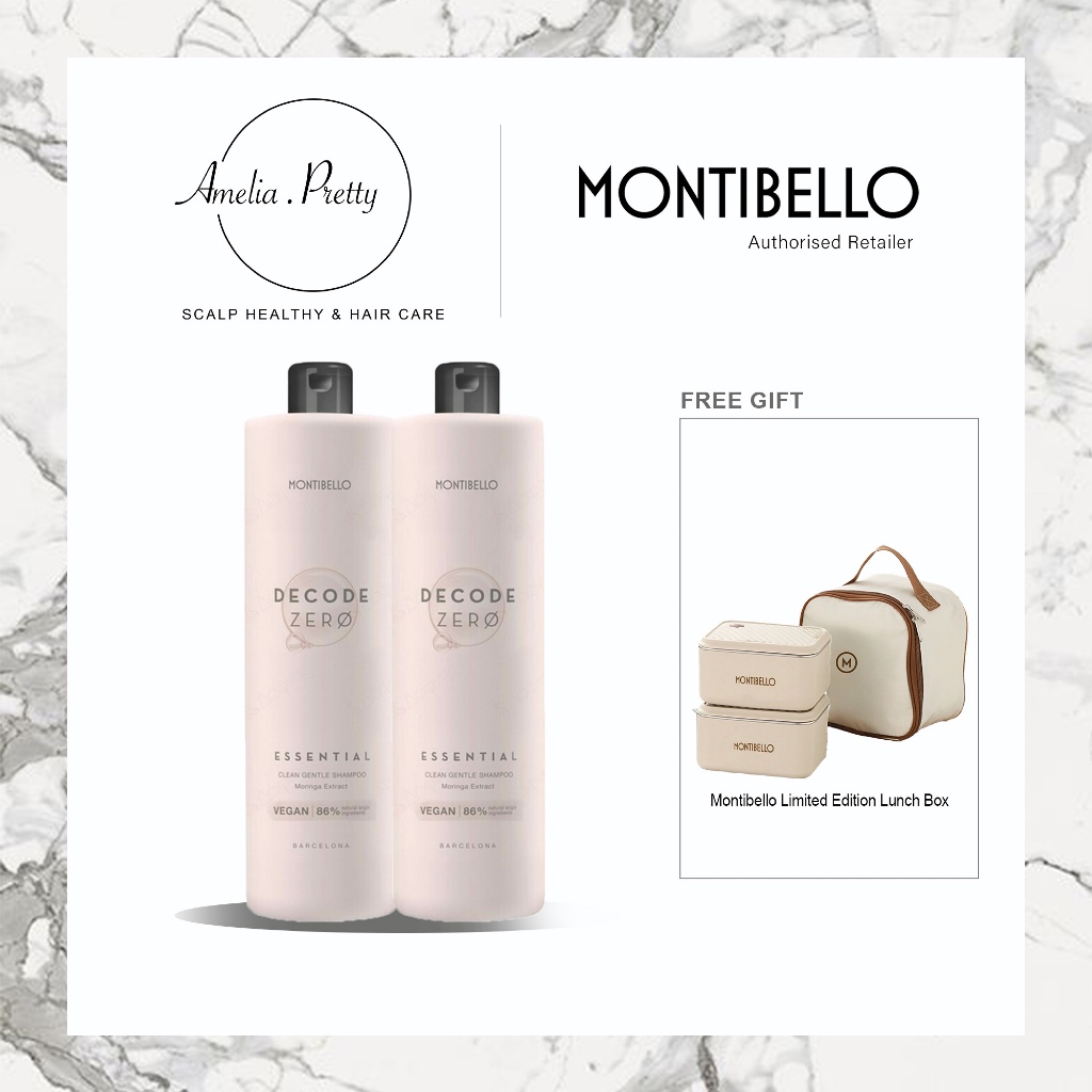Montibello Decode Zero Essential Shampoo Duo Set ( Shampoo For Frequent Use ) | Shopee Malaysia