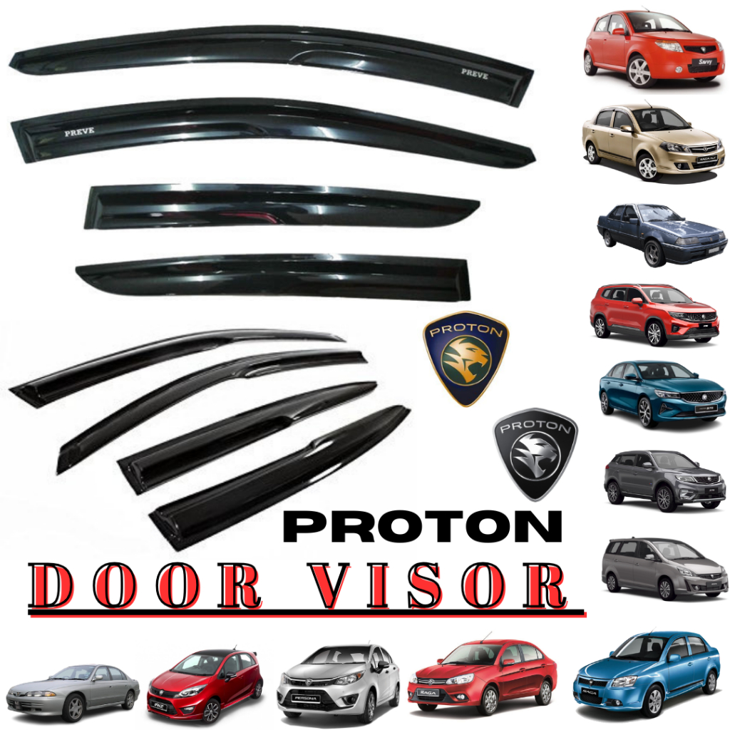 Proton Door Visor Small/ Big / Mugen (4PCS) wira waja persona saga vvt ...