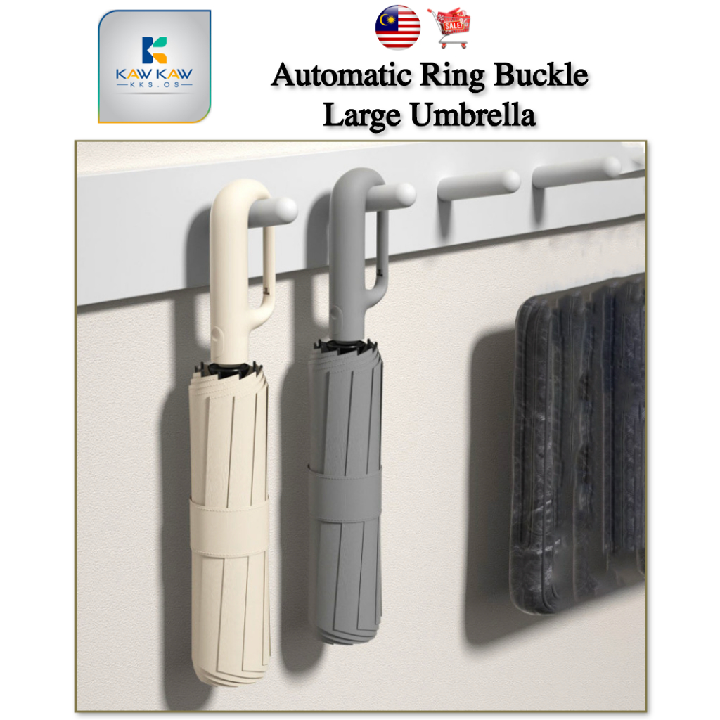 𝐊𝐊𝐒 𝐀𝐮𝐭𝐨𝐦𝐚𝐭𝐢𝐜 𝐑𝐢𝐧𝐠 𝐁𝐮𝐜𝐤𝐥𝐞 𝐋𝐚𝐫𝐠𝐞 𝐔𝐦𝐛𝐫𝐞𝐥𝐥𝐚 🚚 125cm Windproof Sunscreen 10 ...