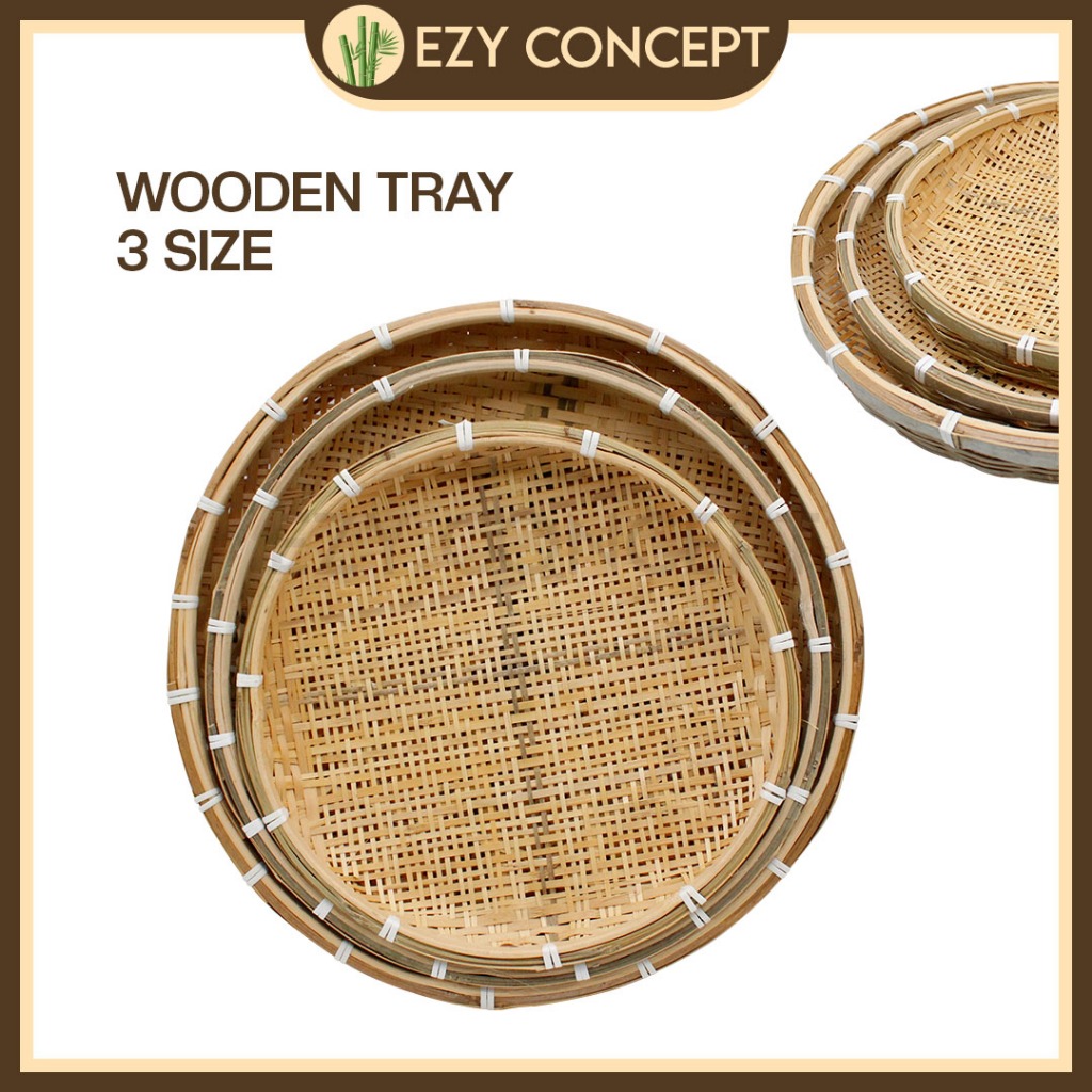EZY - BAMBOO TRAY RATTAN TAMPI NYIRU BULUH TAMPI NORDIC INS STYLE DECOR ...